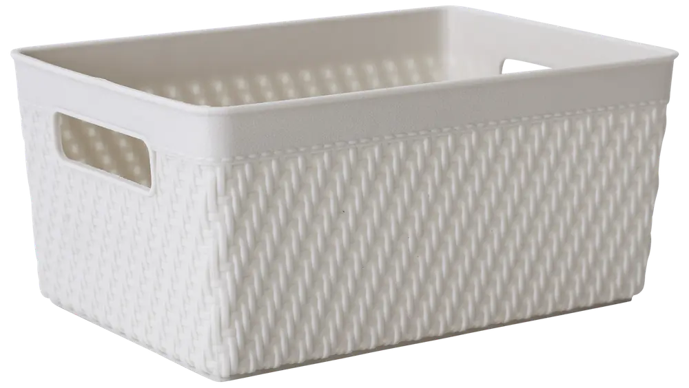 Plastikkurv small - lysegrå