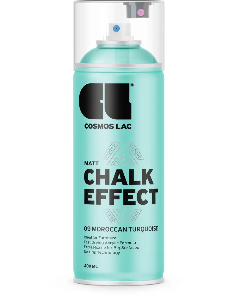 Cosmos Lac Spray Chalk Effekt - TURQUOISE