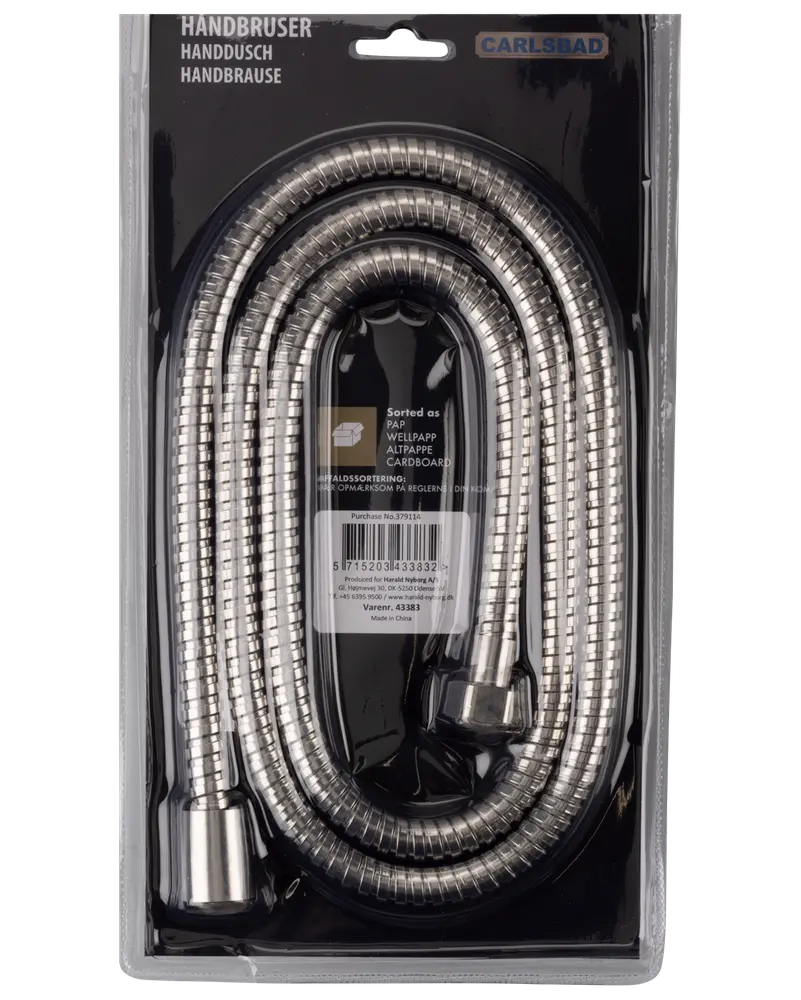 Duschhandtag Rund med slang - Rostfritt stål